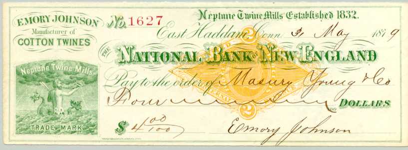 J&J Advertising Americana - Bank checks and Banknotes